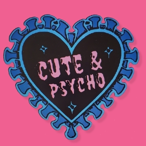 Handmade | Art | Cute Psycho Decal | Poshmark